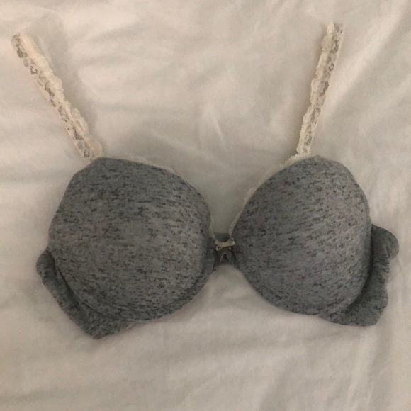 Soma | Intimates & Sleepwear | Soma Embraceable Grey Blue Push Up Lace ...